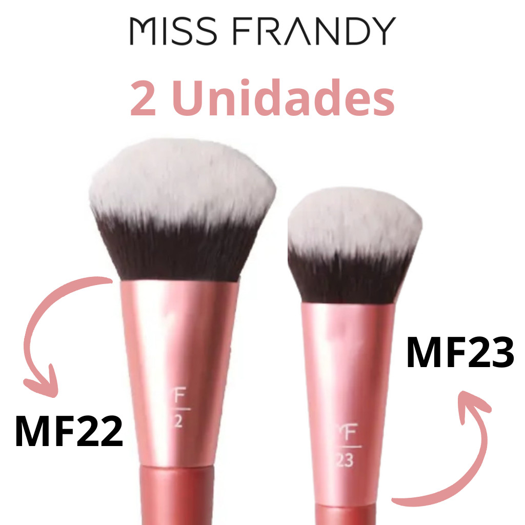 Kit 2 Pinceis MF22 e MF23 Duo Fiber Linha Squad - MISS FRANDY | Shopee ...