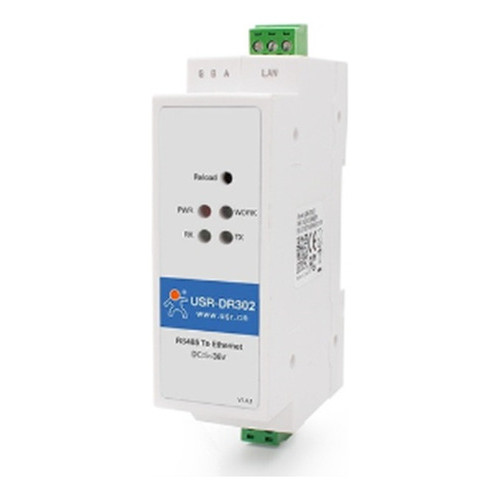Conversor Rs485 P/ Ethernet Tcp/ip Usr-dr302 Modbus Din-rail | Shopee Brasil