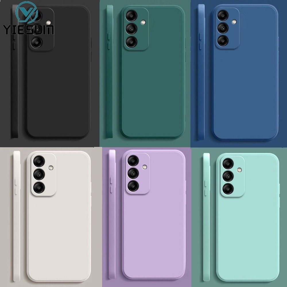 Capa Para Samsung Galaxy A16 A06 A15 5G A25 5G A35 5G A55 5G A05 A05S Cor Sólida Ultra Fino ...