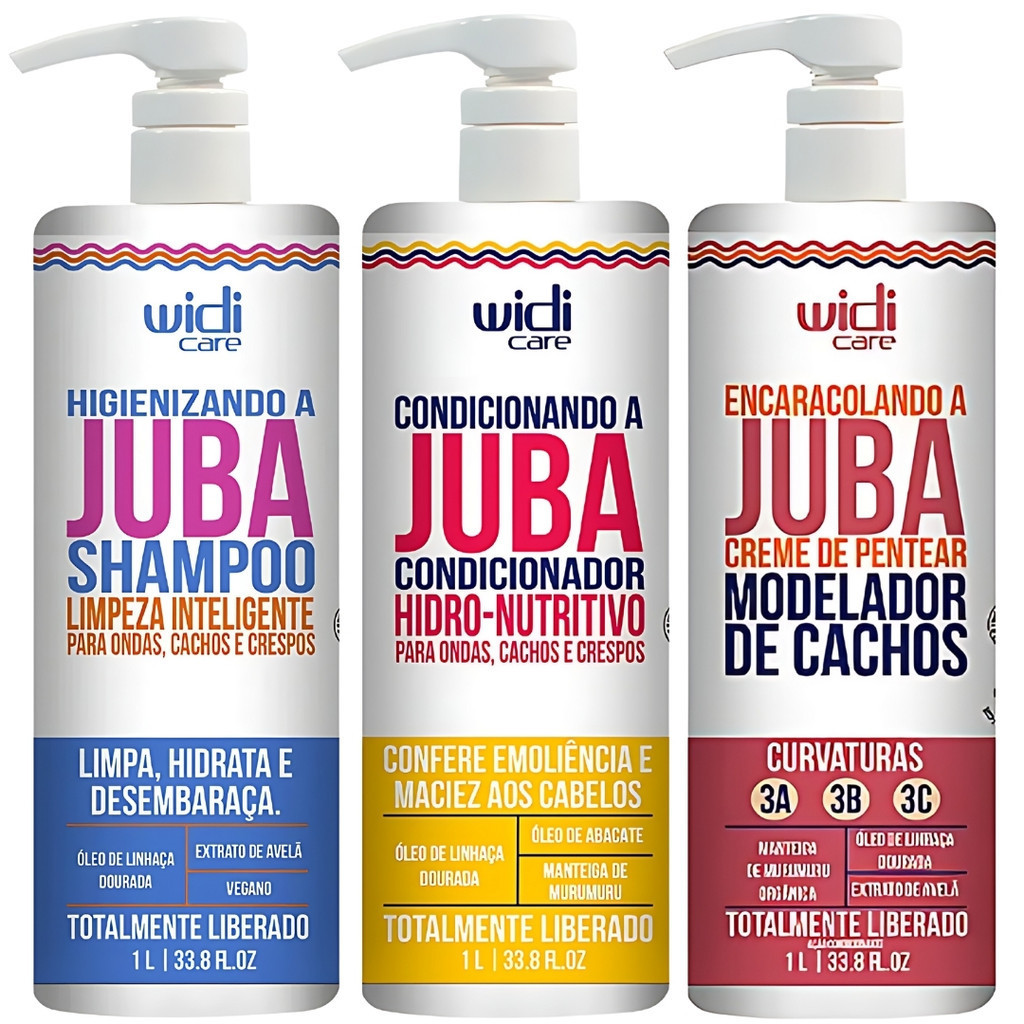 Kit Juba Shampoo Condicionador E Encaracolando A Juba Cabelo Vegano ...