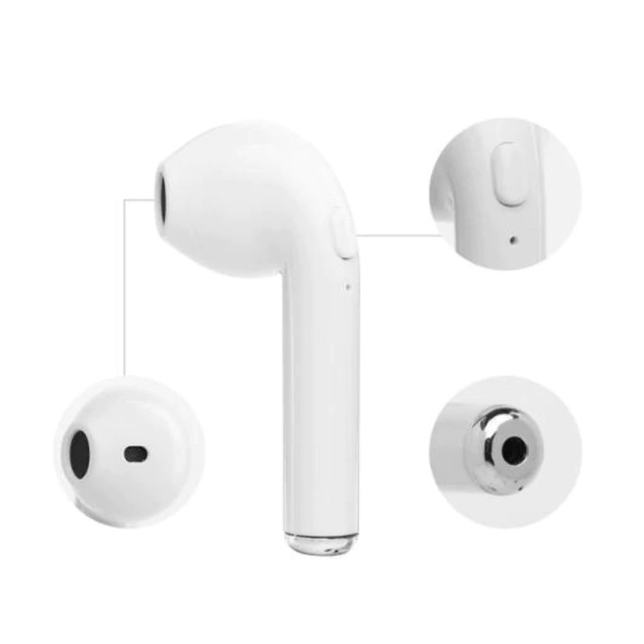 Fone de Ouvido in-ear Sem fio i7s Upgraded Bluetooth TWS | Shopee Brasil