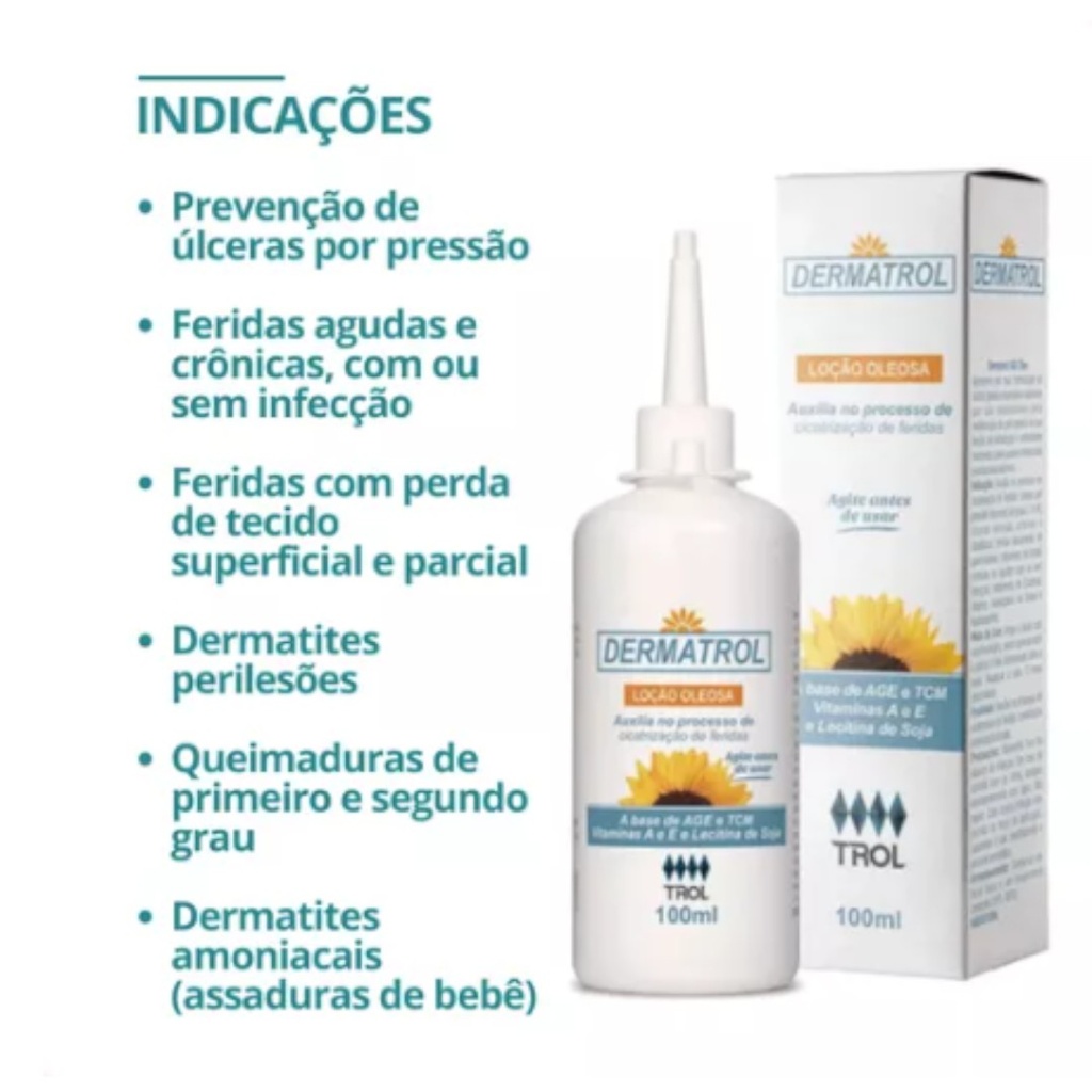 Kit 2 Óleo Cicatrizante De Girassol A.g.e. 100ml - Dermatrol | Shopee ...