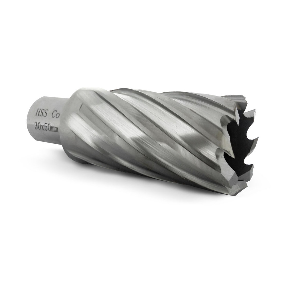 Broca Anular Aço Rápido Helicoidal (HSS) Copo 30x50mm / Encaixe Tipo ...