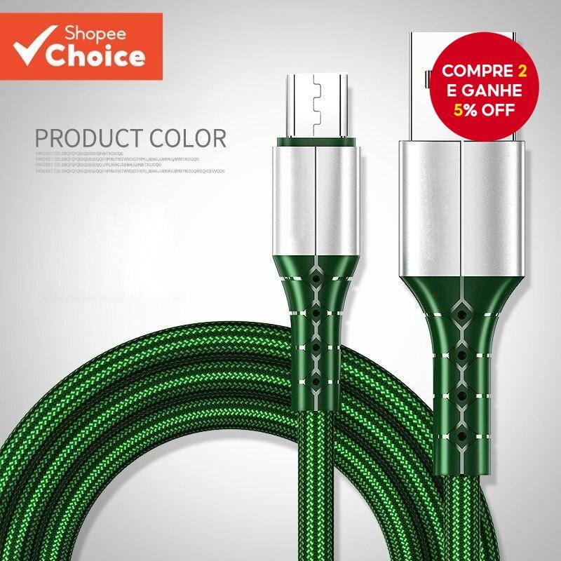 Cabo Micro USB De 1.5M , 1M , 30CM , 3A , Carga Tipo C , Fio De Dados ...