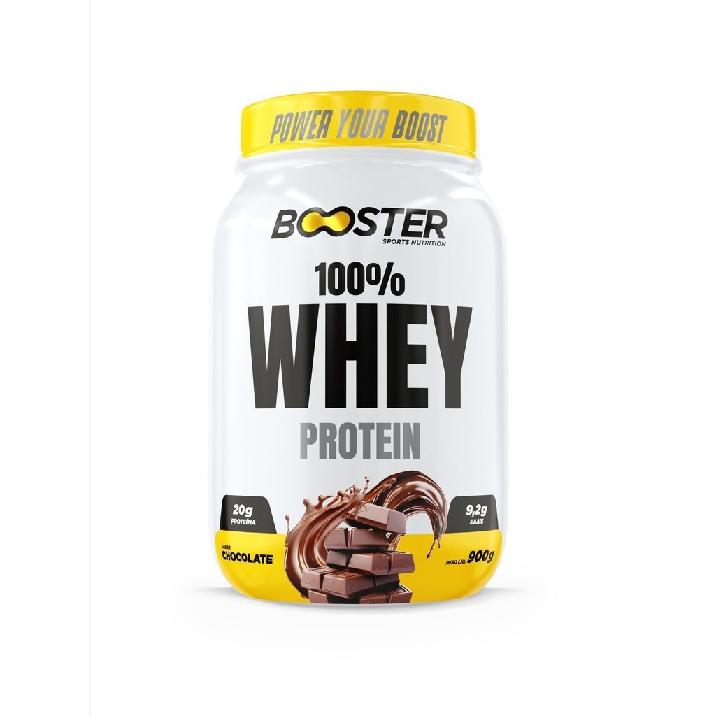 BOOSTER 100% WHEY PROTEIN 900G | Shopee Brasil