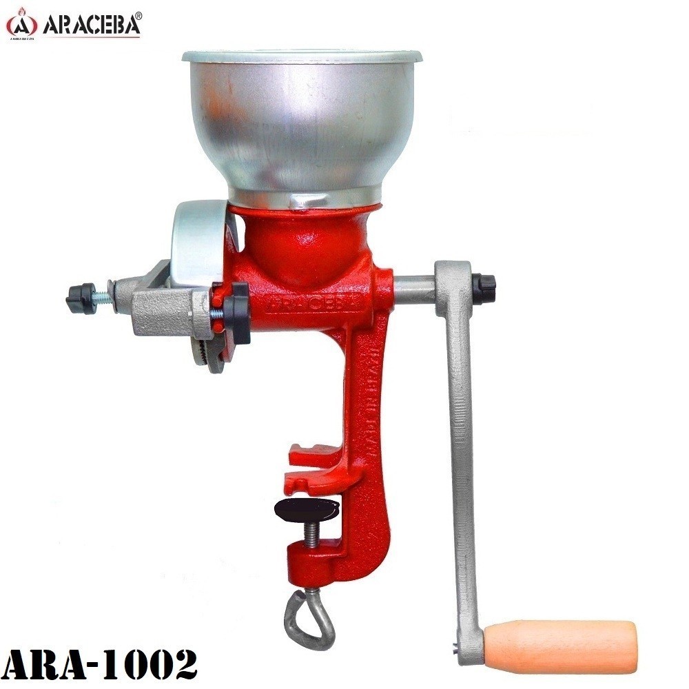 Moinho Maquina Manual Metal Moer Milho/ Cafe/ Grãos/ Cereais | Shopee ...