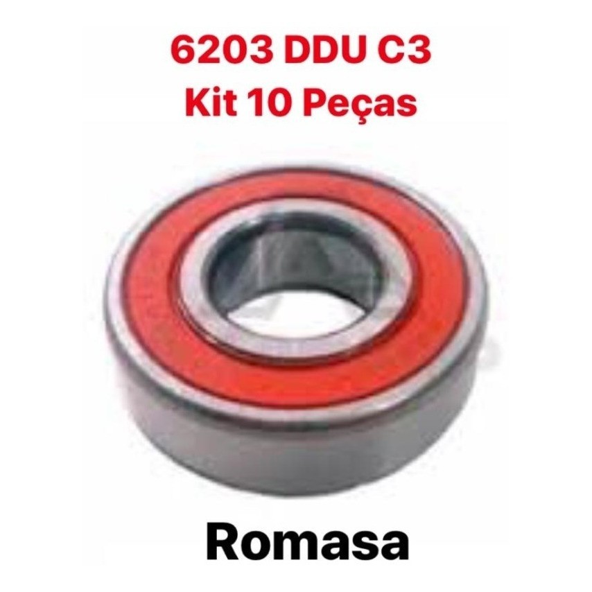 Kit 10 Pecas Rolamento 6203 ZZC3 | Shopee Brasil