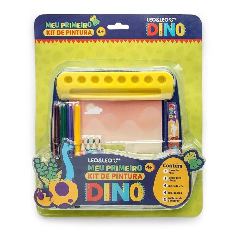Meu Primeiro Kit de Pintura Dino Leo&Leo | Shopee Brasil