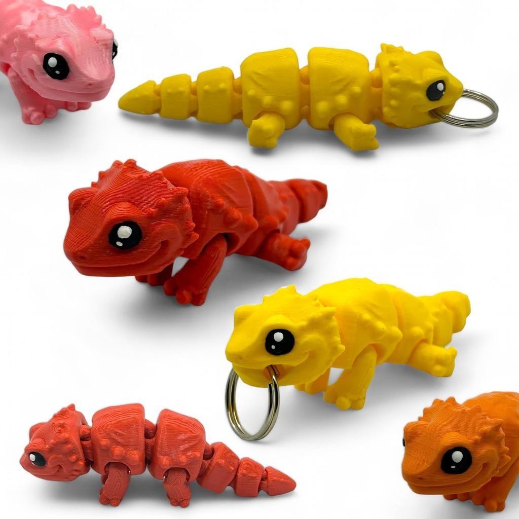 Fidget Toy Brinquedo Ou Chaveiro Mini Dragão Articulado 10cm Anti