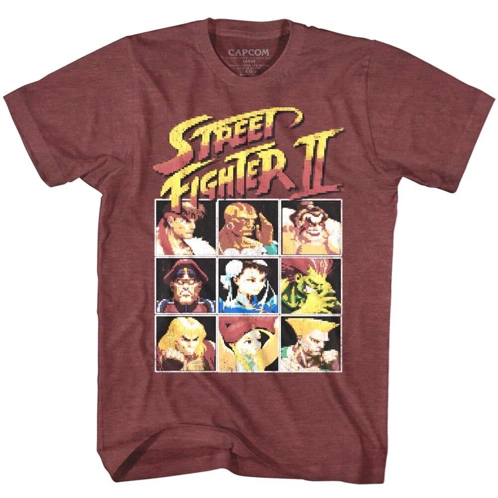 Street Fighter 2 Player Select Screen 8Bit Pixel Camiseta Masculina ...