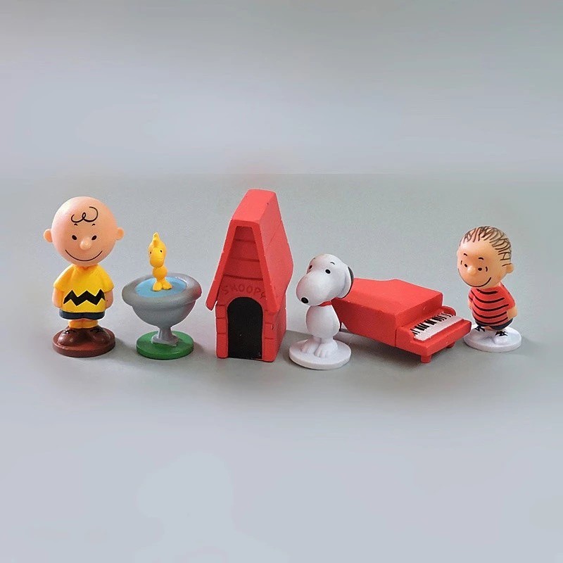 Figura Snoopy Charlie Brown boneco Conjunto 12pçs | Shopee Brasil
