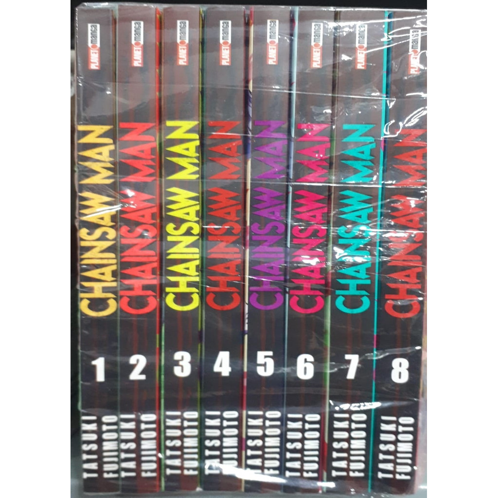 Chainsaw Man 8 VOLUMES (1 AO 8) autor Tatsuki Fujimoto | Shopee Brasil