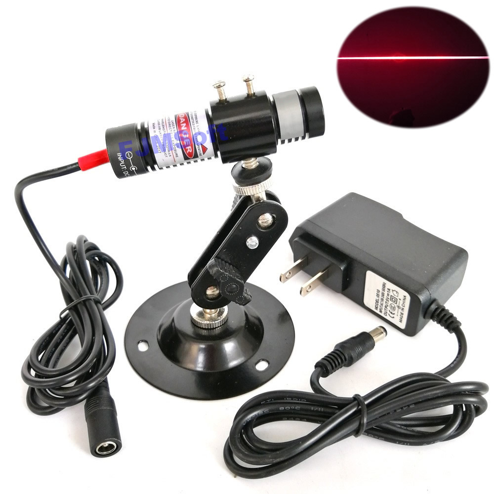 Kit Modulo Laser Linha Vermelho 100mw 5v Alinhamento Torno Fresa com ...