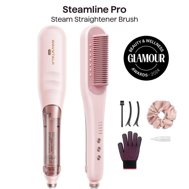 Wavytalk Steamline Pro Steam Hair Straightener Brush Hair Straightening ...