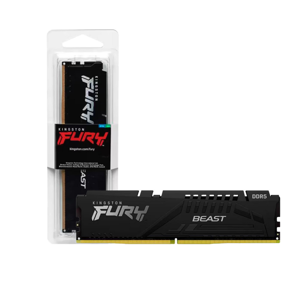 Memória RAM 16gb Fury Beast DDR5 5200Mhz Cl40 1.25V | Shopee Brasil