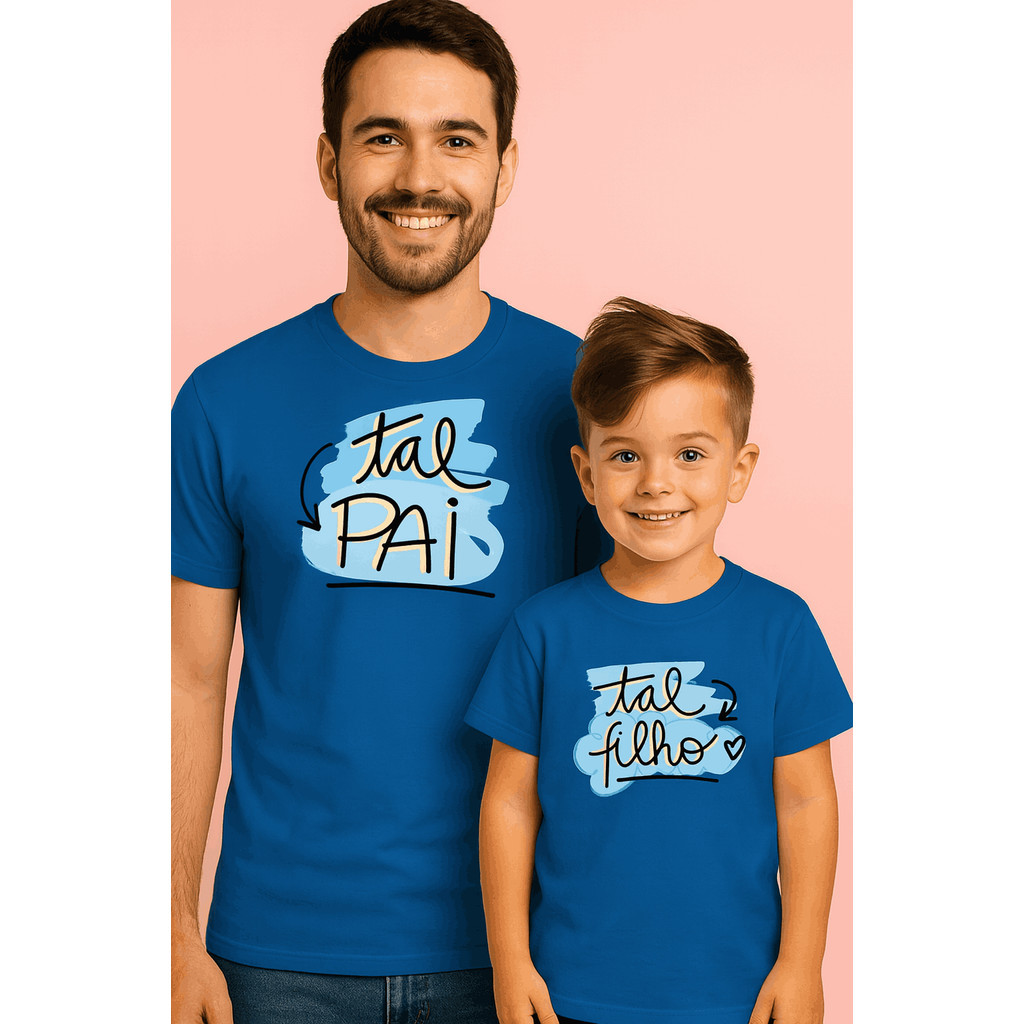 Kit Camiseta Pai e Filho Homenagem Infantil 'Tal Pai Tal Filho ...