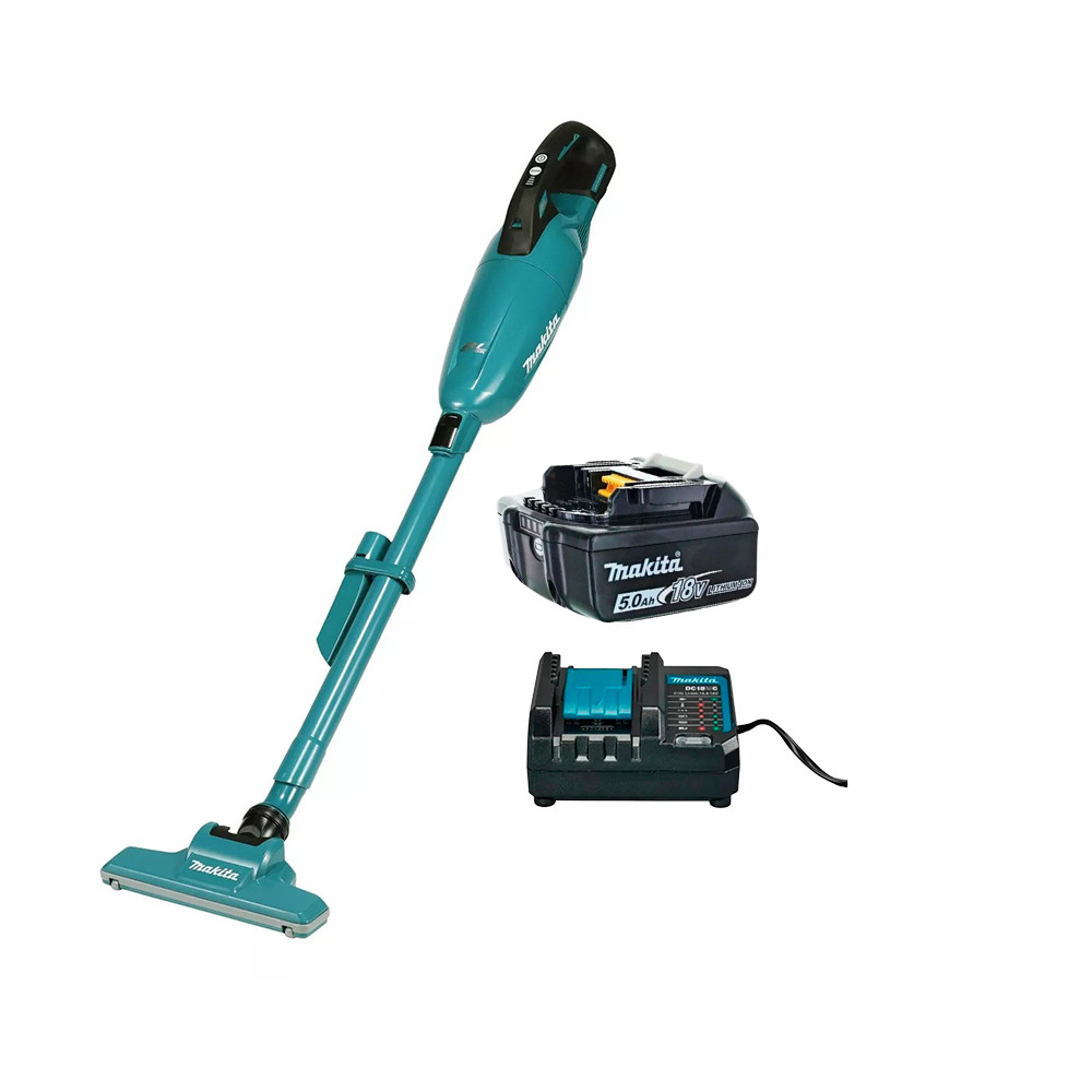 KIT ASPIRADOR A BATERIA MAKITA 18V LXT DCL284FZ VERDE + BATERIA 18V 5A ...