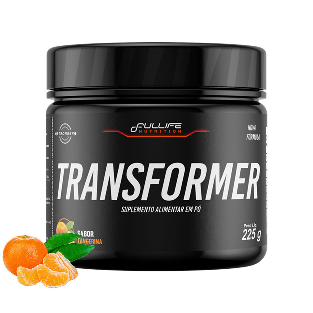 Pré Treino Transformer Beta Alanina + Arginina + Taurina Fullife 225g ...