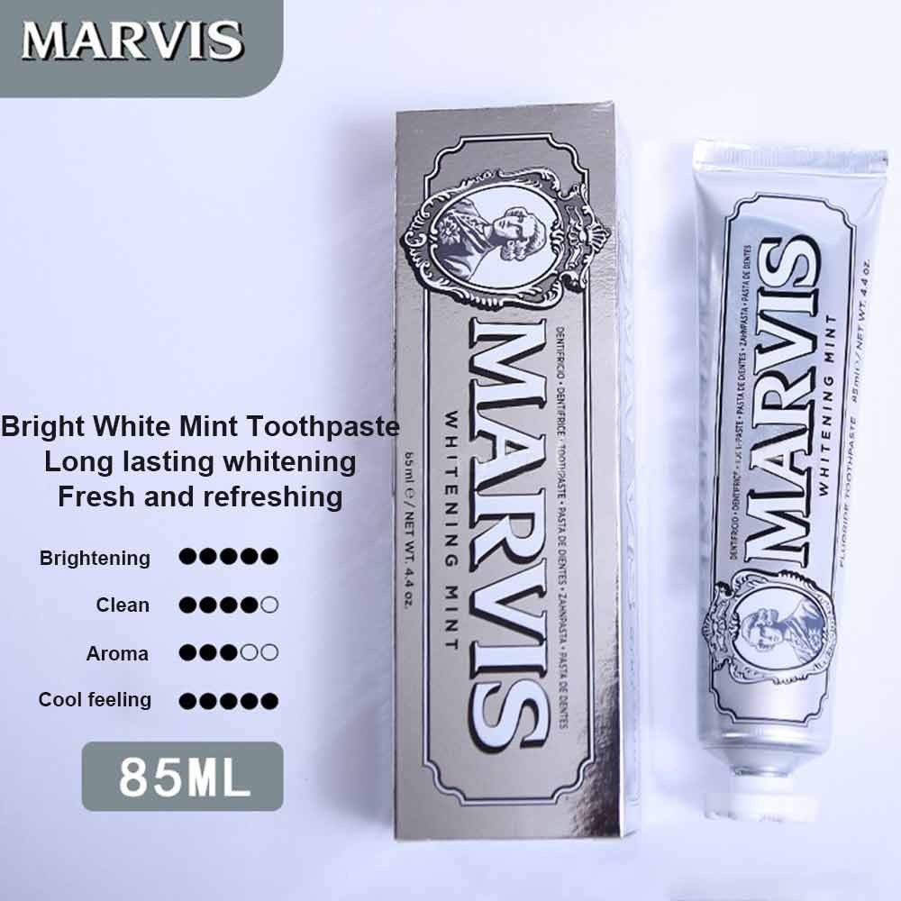 Classic MARVIS Strong Mint Luxury Toothpaste Xylitol 85ml Toothbrushes ...