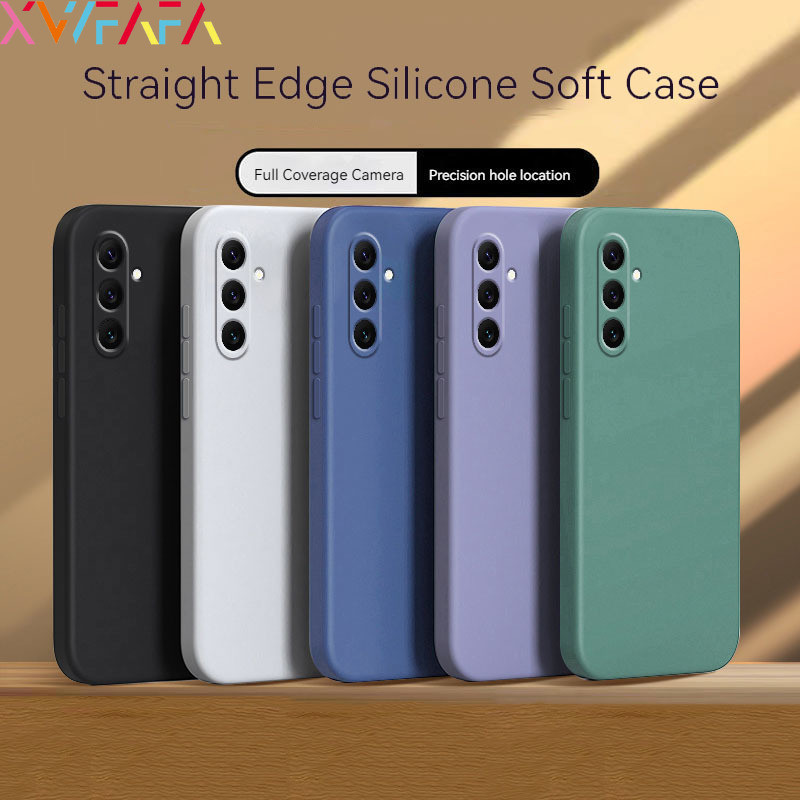 Capa Protetora De Silicone Líquido Para Telefone Samsung A06 A16 M35 M15 S24 FE A05 A15 A05S A25 ...