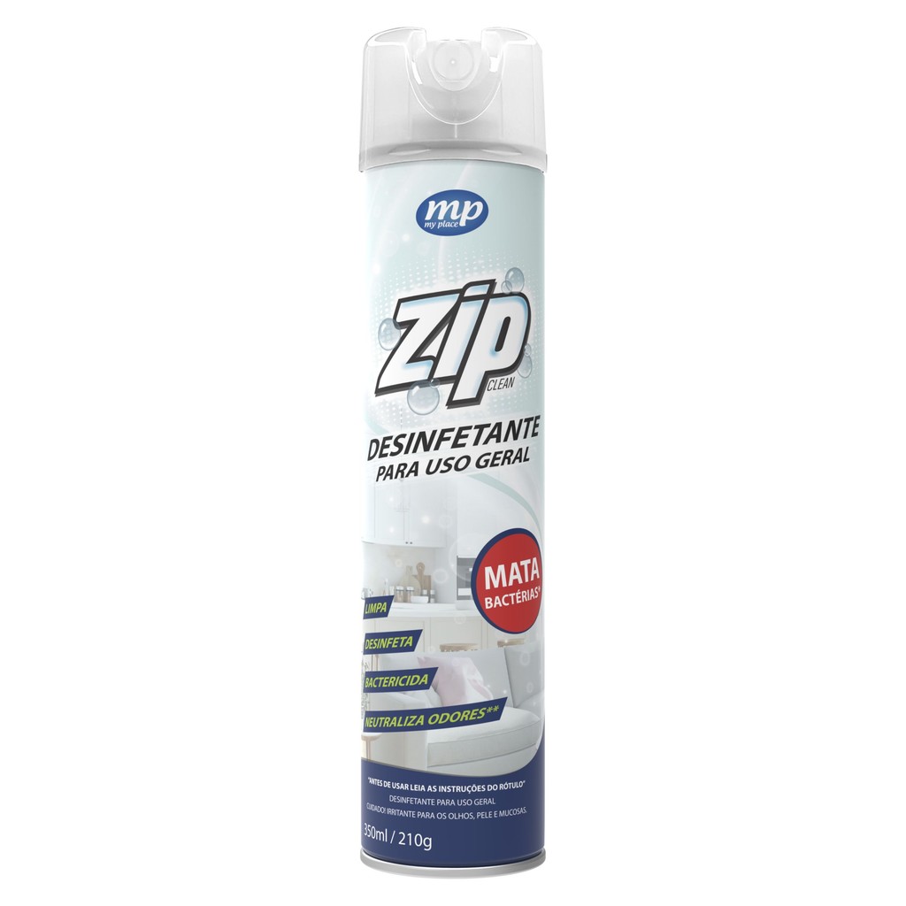 Desinfetante Para Uso Geral Spray Zip Clean 350Ml - My Place | Shopee ...