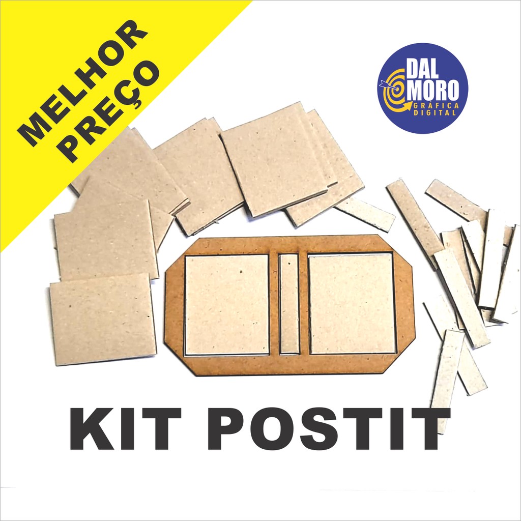Kit postit capa - 100 capas 4,5x5,5cm + 50 lombadas 5,5x1cm Gabarito ...