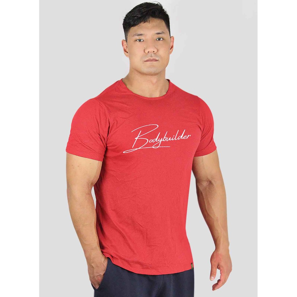 Camiseta Academia Musculação Crown Training Bodybuilder Vermelha ...