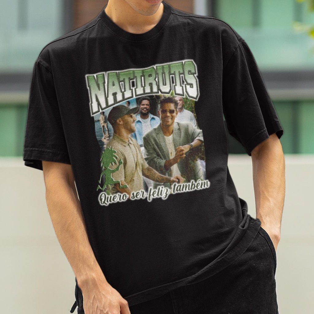 Camiseta NATIRUTS REGGAE Camisa Basica Algodão Manga Curta Malha ...
