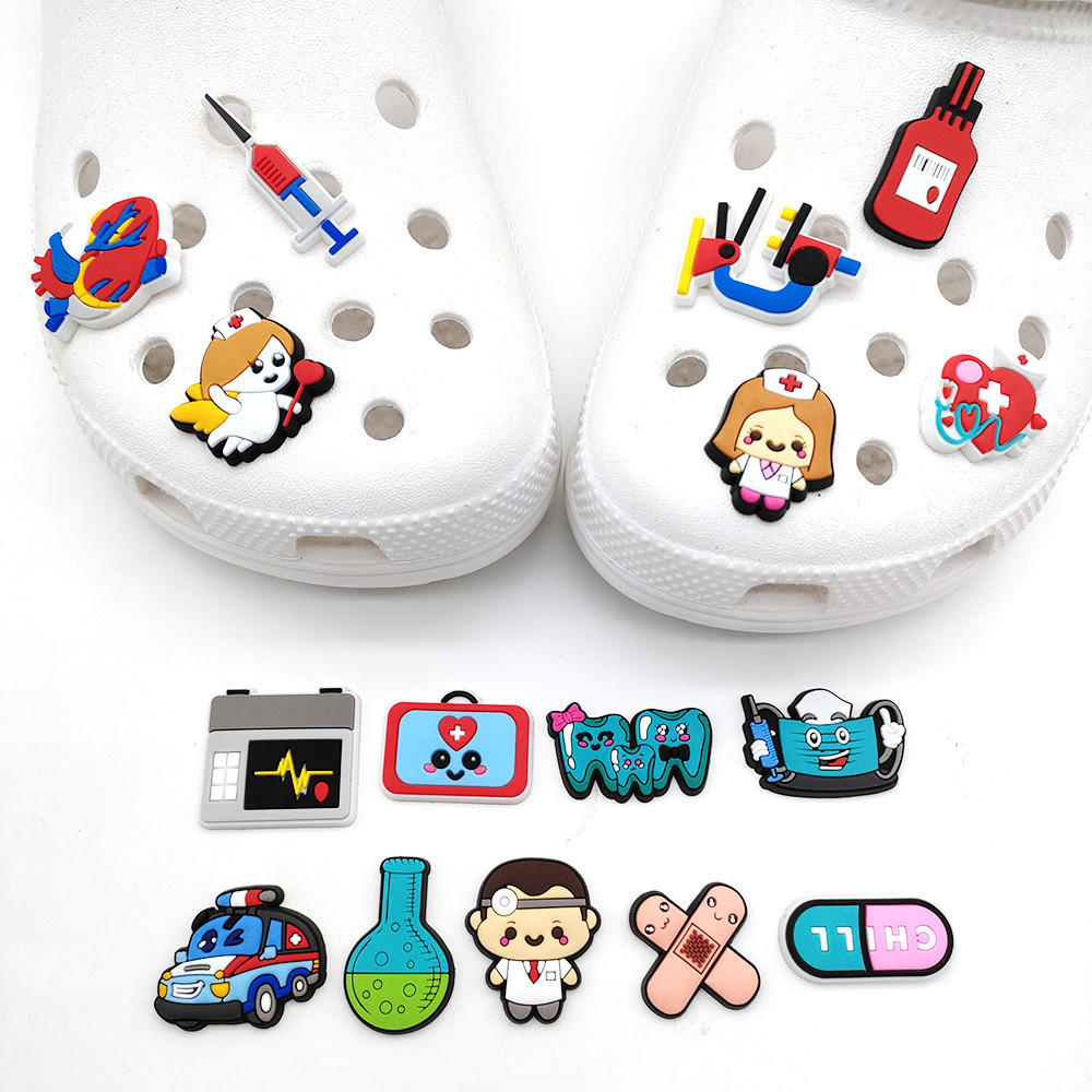 21pcs/set Cartoon Shoe Charms For croc Garden Shoes Accessories Women ...