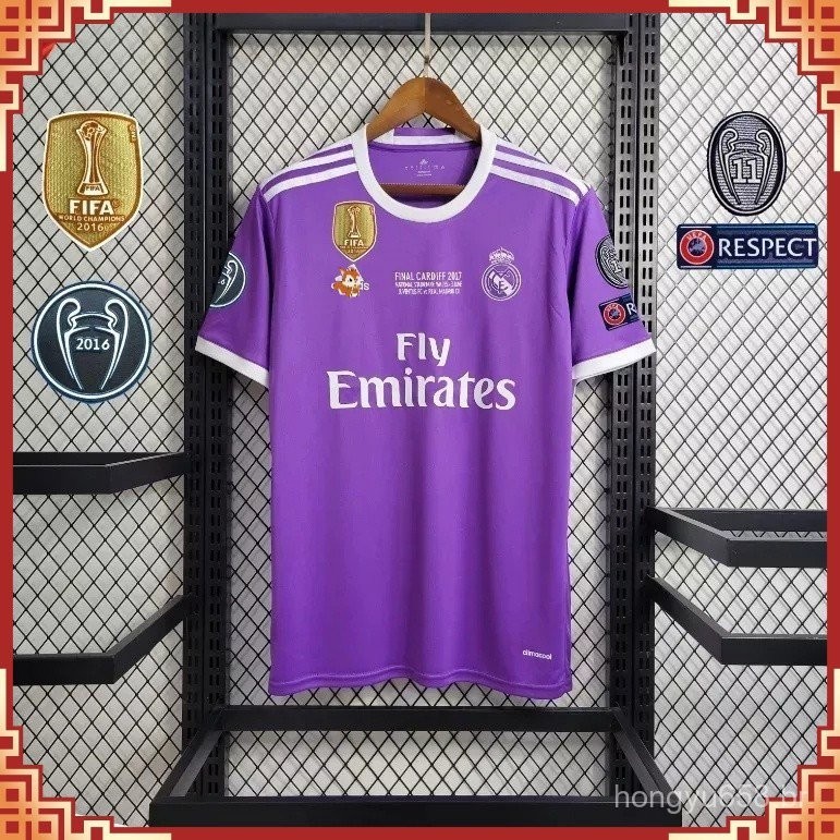 Camisa de time 16-17 R-Madrid Retro camiseta personalizada de alta ...