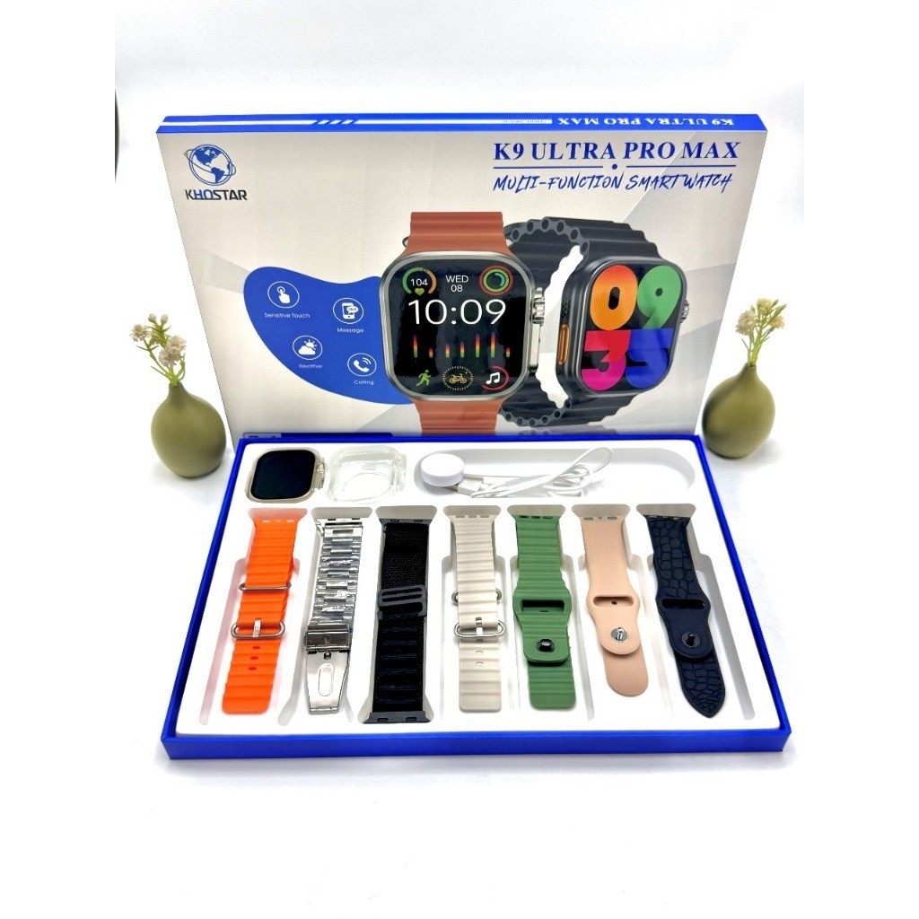 Smart Watch K9 Ultra Pro Max Serie 10 49mm com 7 Pulseiras Esporte Khostar | Shopee Brasil
