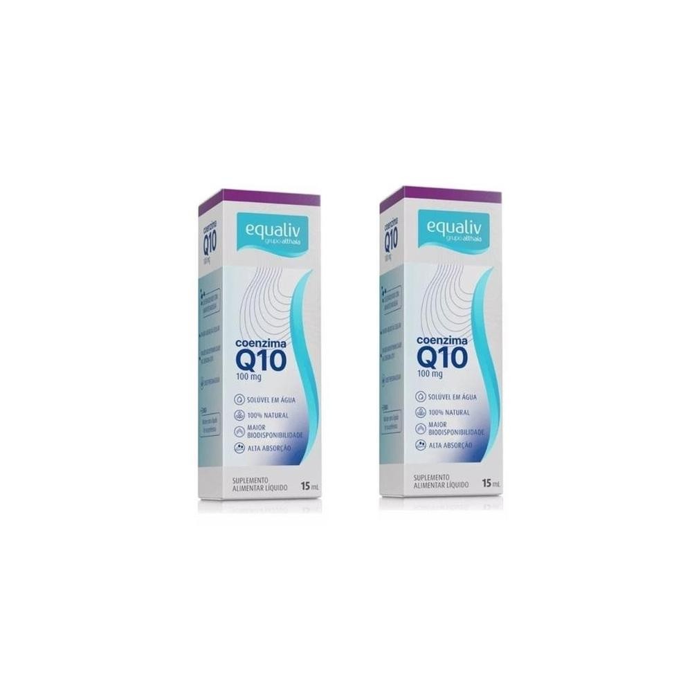 Kit 2 Coenzima Q10 Equaliv 15ml Suplemento Alimentar Líquido Natural | Shopee Brasil