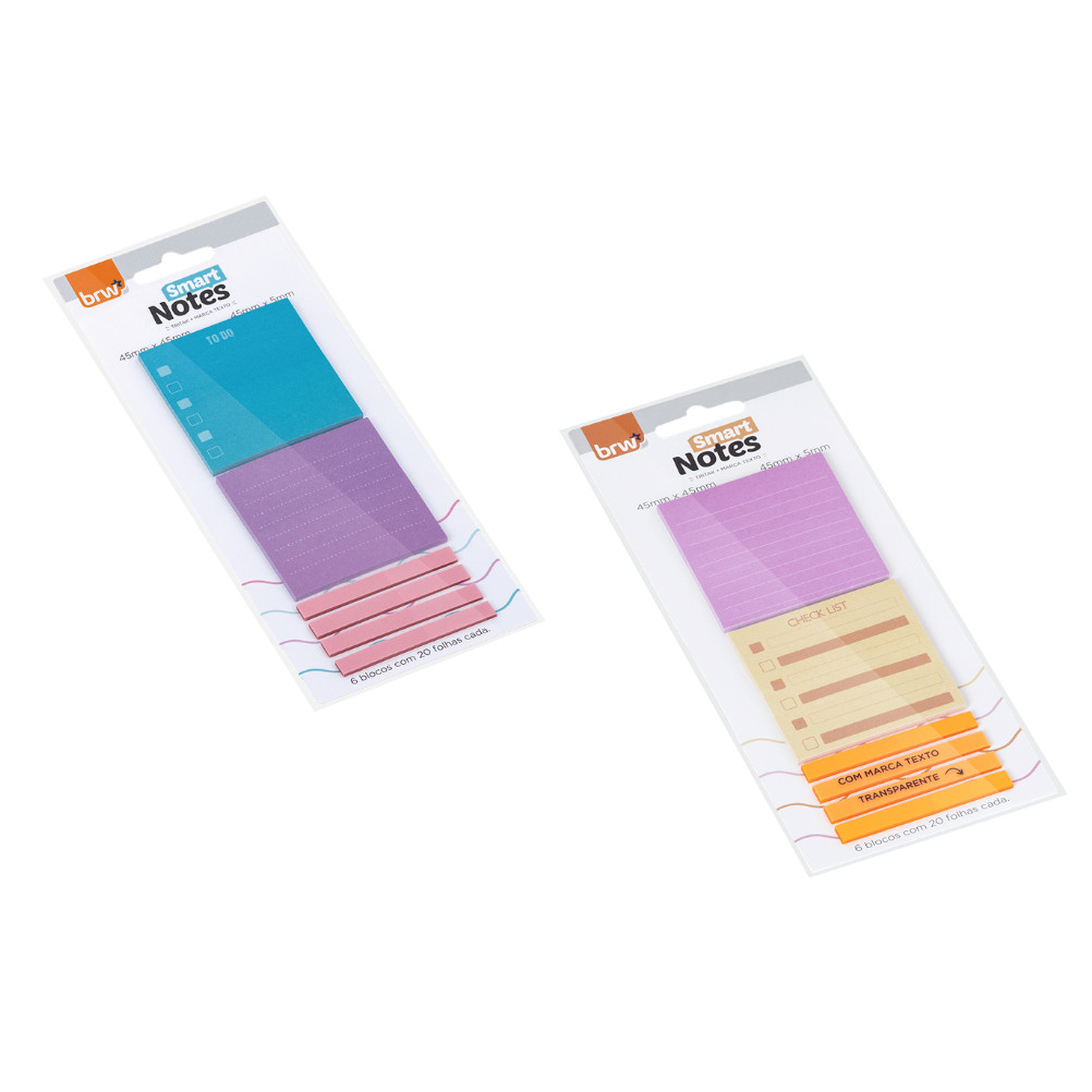 Bloco Tritak Checklist Notas adesivas - 20 fls- Smart Notes - BRW ...
