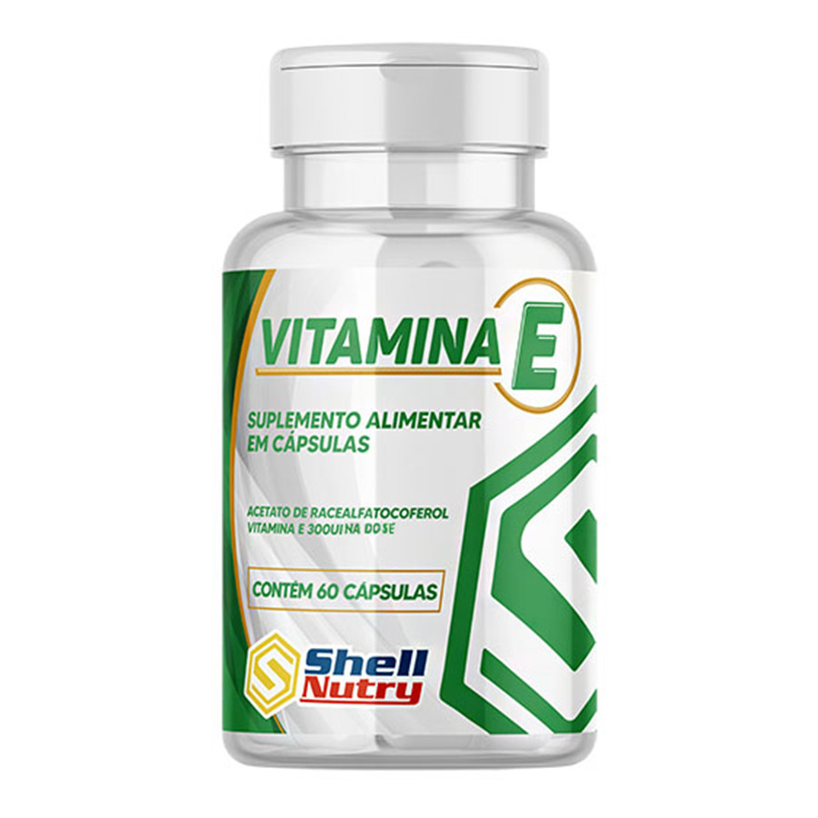Vitamina E Suplemento Alimentar com 60 Cápsulas Shell Nutry | Shopee Brasil