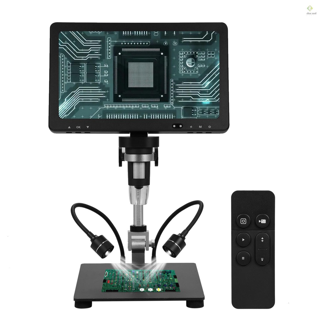 DM12 Digital Solda Microscópio 1500X 10.1 Polegada IPS Tela Foto/Vídeo ...