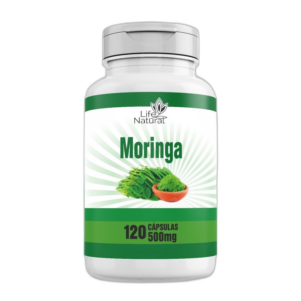 Suplemento de Moringa oleifera planta da vida 500mg 120 Caps Original ...