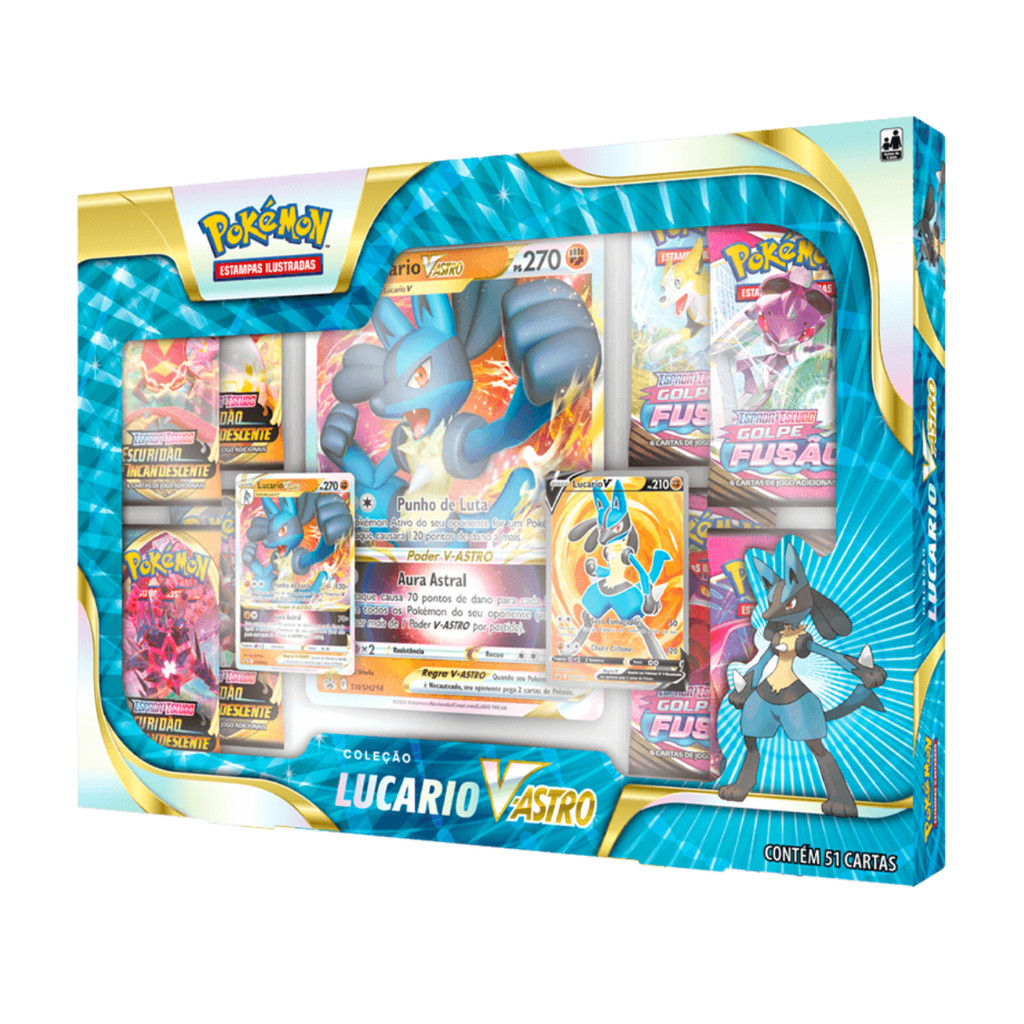 Pokémon TCG Box Coleção do Lucario V e Lucario V-Astro | Shopee Brasil