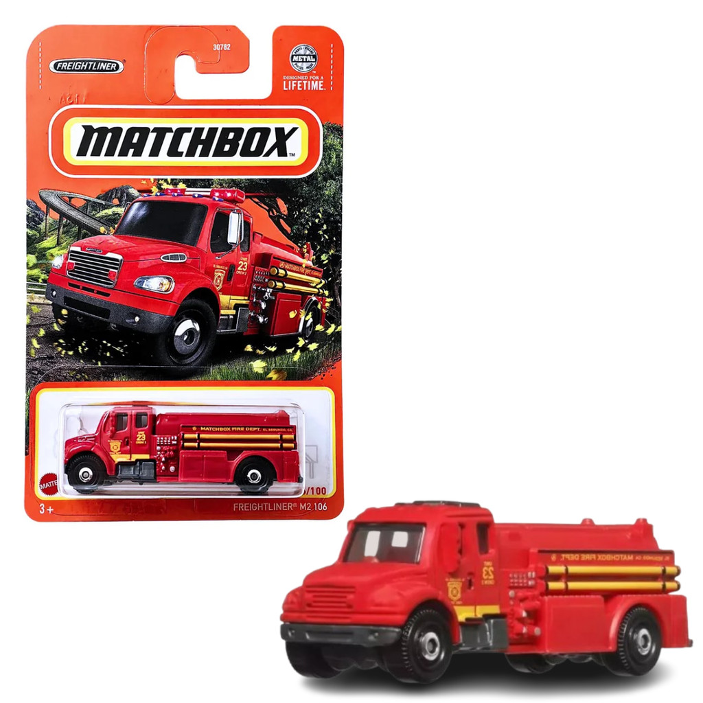 Matchbox Freightliner M2 106 Bombeiro Escala 1:64 | Shopee Brasil