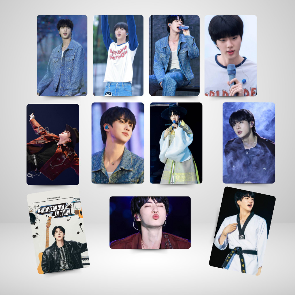 Photocard RUNSEOKJIN TOUR set 10 un BTS JIN | Shopee Brasil