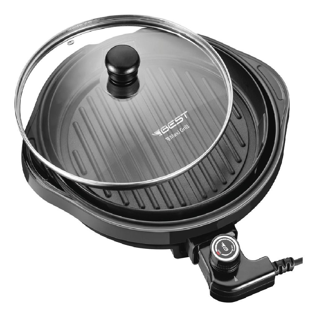 Panela Elétrica Redonda Best Maxi Grill 30cm 127v + Cor Preto | Shopee ...