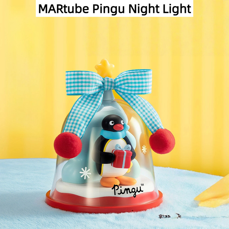 MARtube Pingu Night Light Ornamentos fofos Abajur de mesa Presente de ...