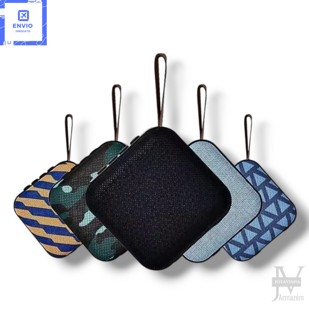 Caixa de Som Bluetooth Portátil com Bateria de Longa Duração e Design ...