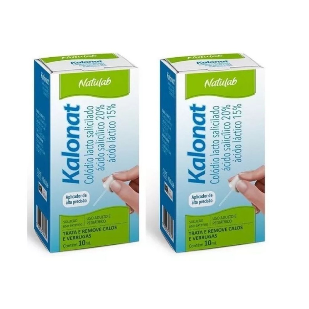 Kit Com 2 Kalonat Calos Verrugas 10ml Cada Natulab | Shopee Brasil