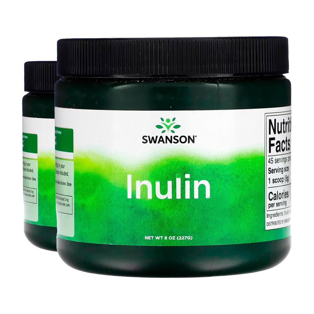 Kit 2x Inulina Fibra Prebiótica Solúvel Swanson 227g Importado/Made in ...