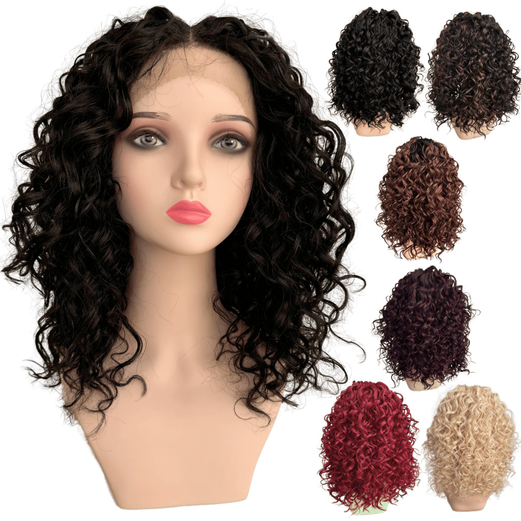 Peruca Cacheada Front Lace 13x1 HD média orgânica baby hair | Shopee Brasil