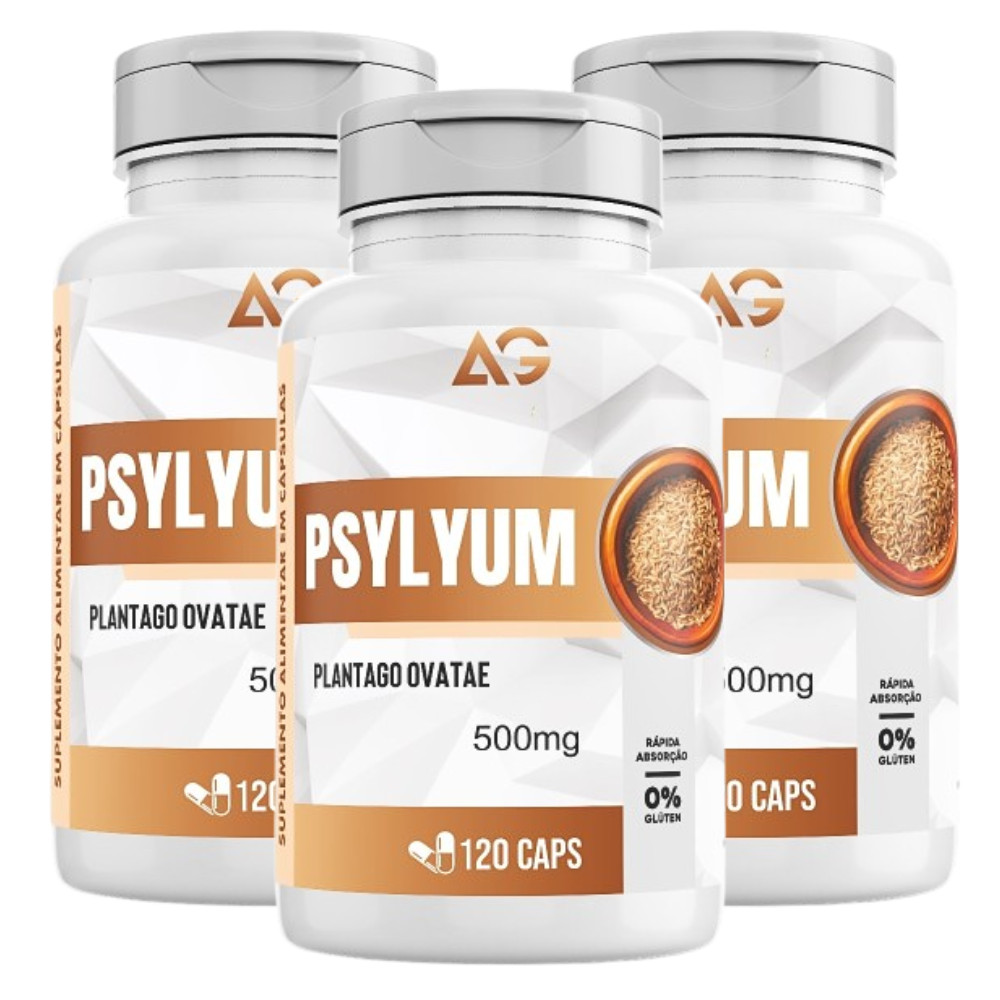 Psilyum Original 360 Cápsulas Total 500mg Auge Nutrition | Shopee Brasil