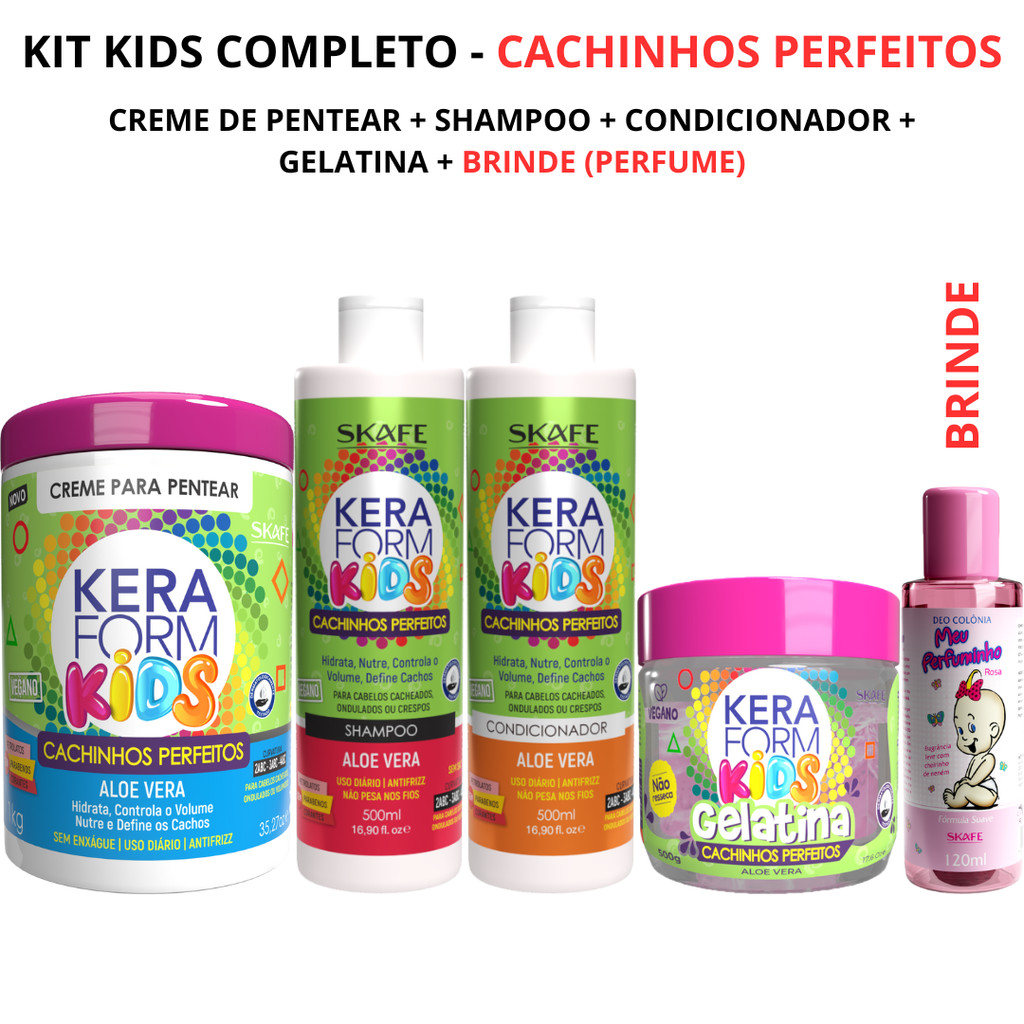 Kit Keraform Cachinhos Perfeitos: Creme para Pentear 1kg + Shampoo ...