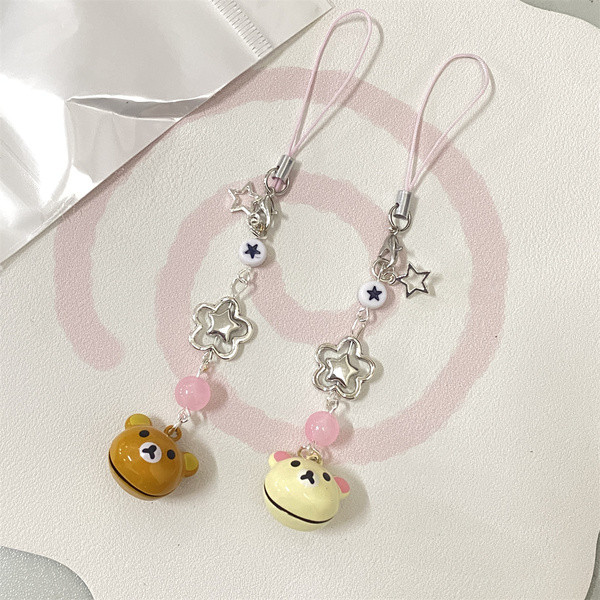 Steve Cute Bear Matching Phone Charms Y2k Acessórios Para Chaveiro ...