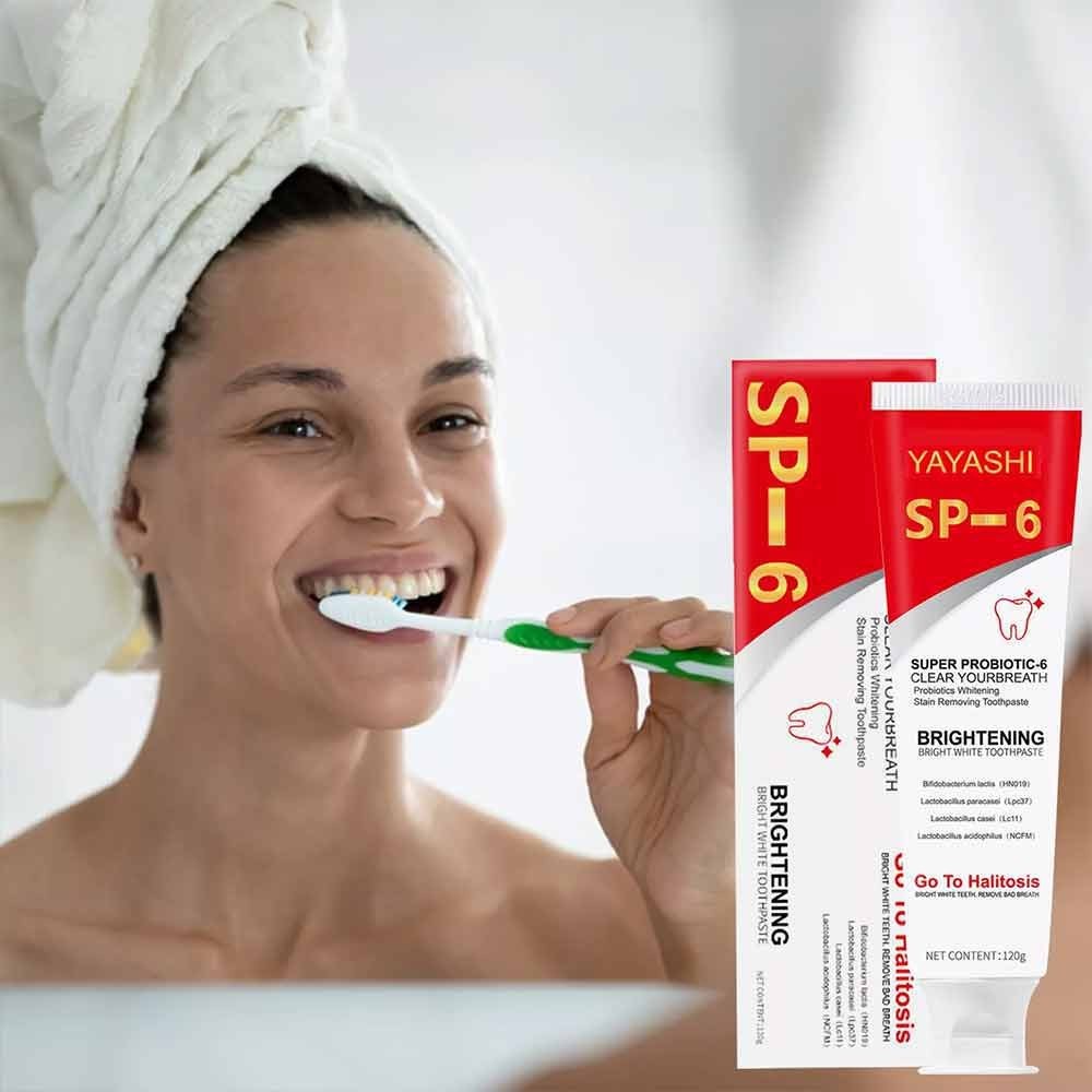 YAYASHI SP-6 Probiotics Bright White Toothpaste,Fresh Breath,Super ...