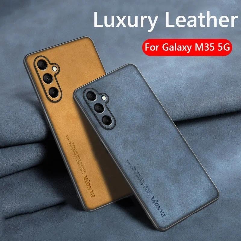 Capa De Couro De Luxo Para Samsung Galaxy M35 M55 M15 5G A55 A35 A25 A15 A05S A54 A34 A71 A51 ...